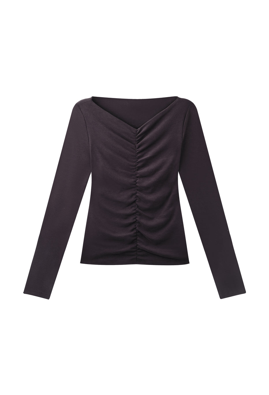 Thermal Ruched Front Double Layer Long Sleeve Top – HAE-us